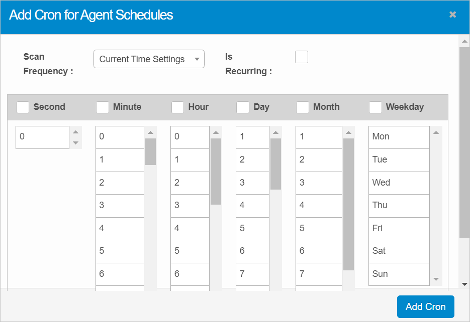 Agent Schedules